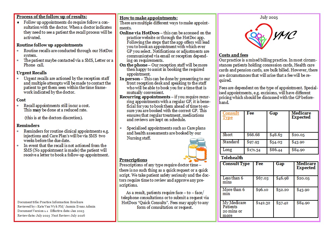 Patient Info - Yeppoon Medical Care